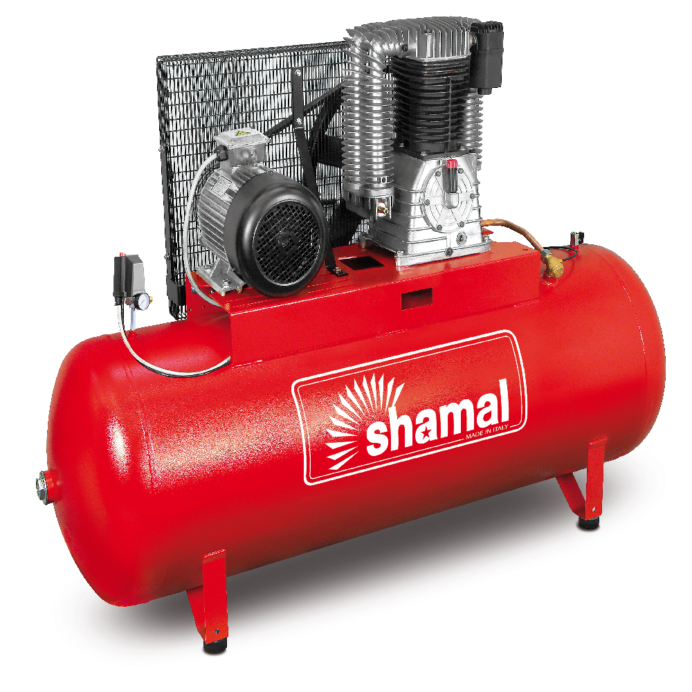 SHAMAL K30/500 FT7,5 Belt Driven Air Compressor 11Bar 500Liter 7.5HP ...